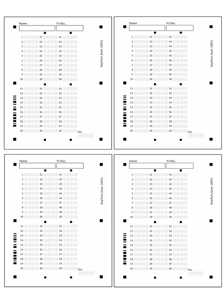 Answer Sheets Shs | PDF