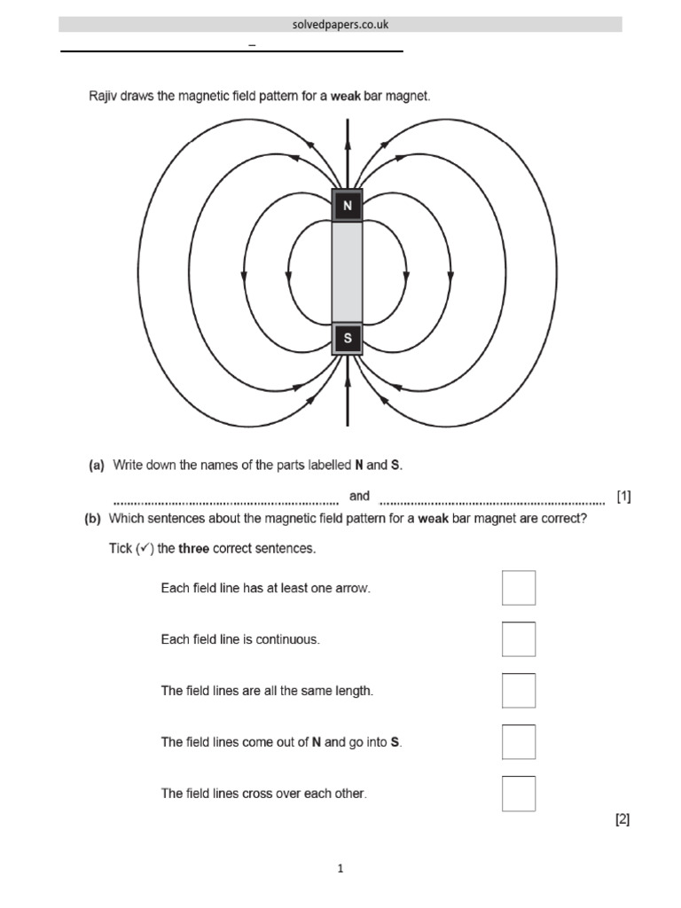 2022 17 Magnetism and Electromagnetic Checkpoint Sec 1 Physics | PDF