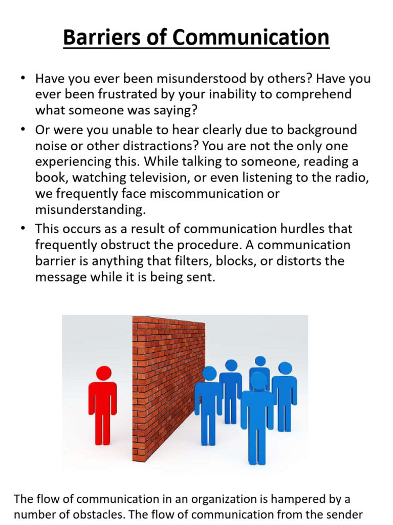 2 Barriers of Communication | PDF | Communication | Information