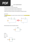 Combination Circuit Problem Solving | PDF | Series And Parallel ...