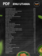 Menu Paket dan Hidangan Tapak Djati | PDF