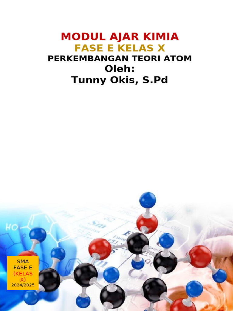 Perkembangan Teori Atom untuk Siswa Kelas X | PDF