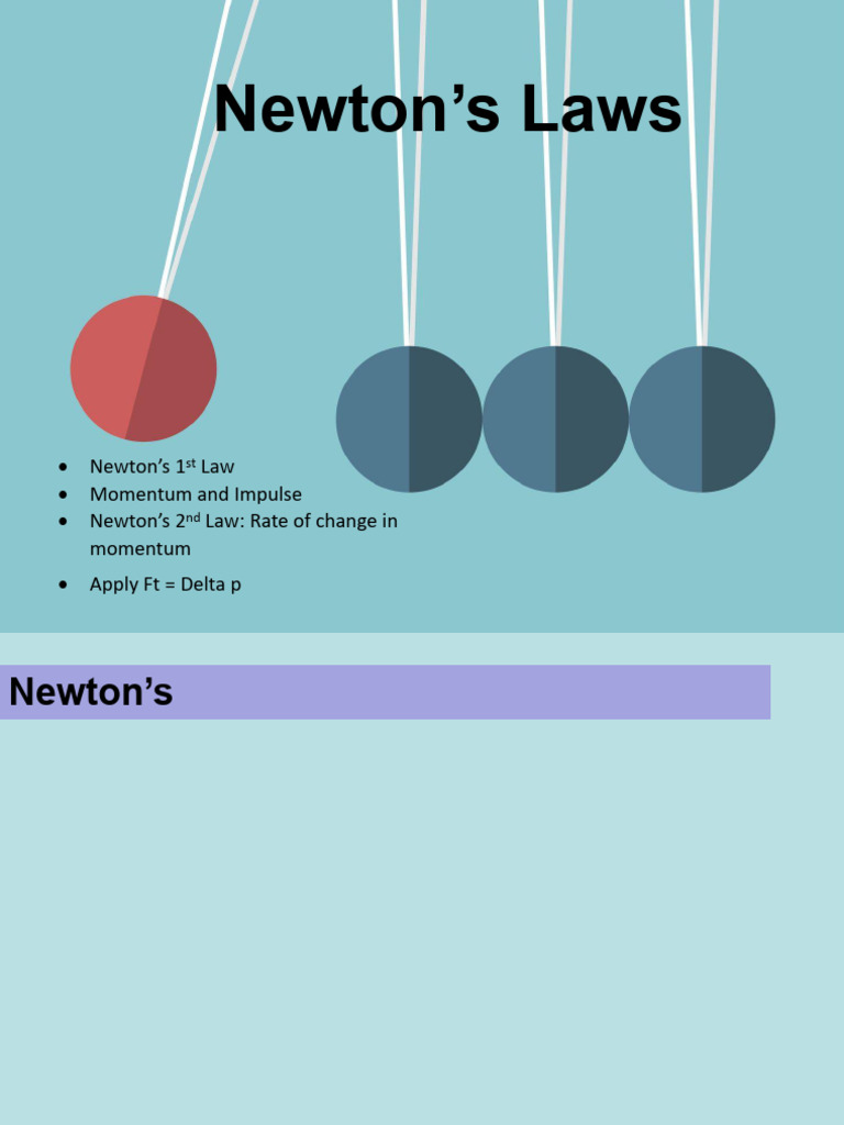 Lesson On Newton's Laws and Momentum | PDF | Momentum | Force