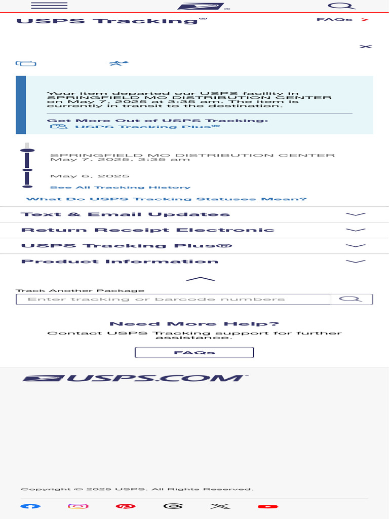 USPS Tracking Information and FAQs | PDF | Logistics | Supply Chain ...