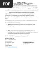 Mwito Statement Requisition Form | PDF