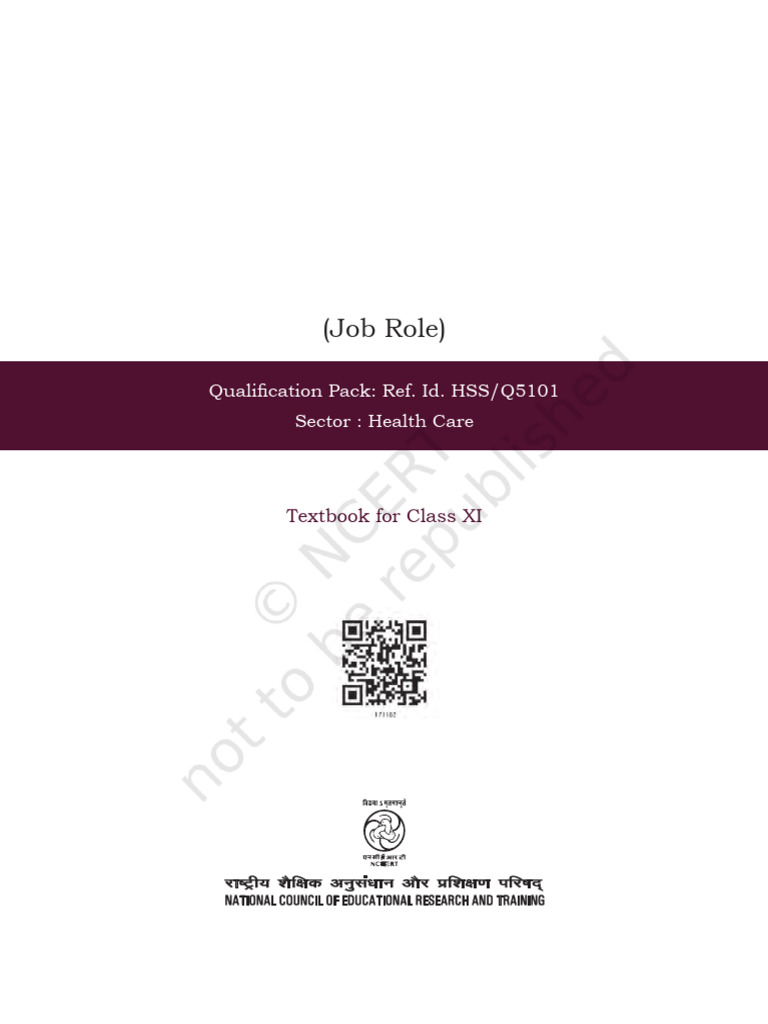 Class 11 Health Care Textbook Guide | PDF | Health Care | Vocational ...