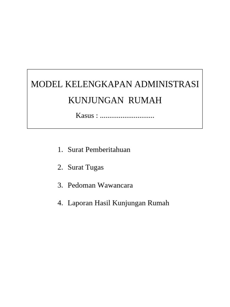 10. Kunjungan Rumah | PDF