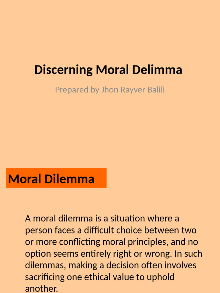 Understanding Moral Dilemmas Explained | PDF | Morality | Social Psychology