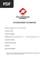 Internship Log Book | PDF