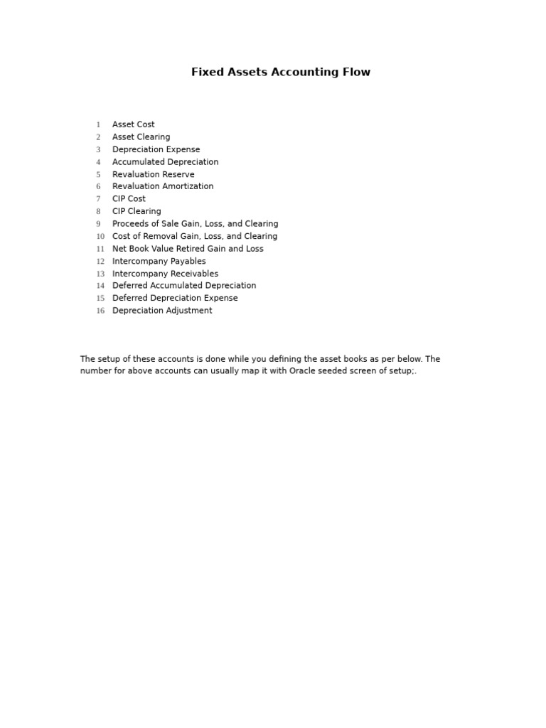 Fixed Assets Accounting Flow | PDF | Depreciation | Expense
