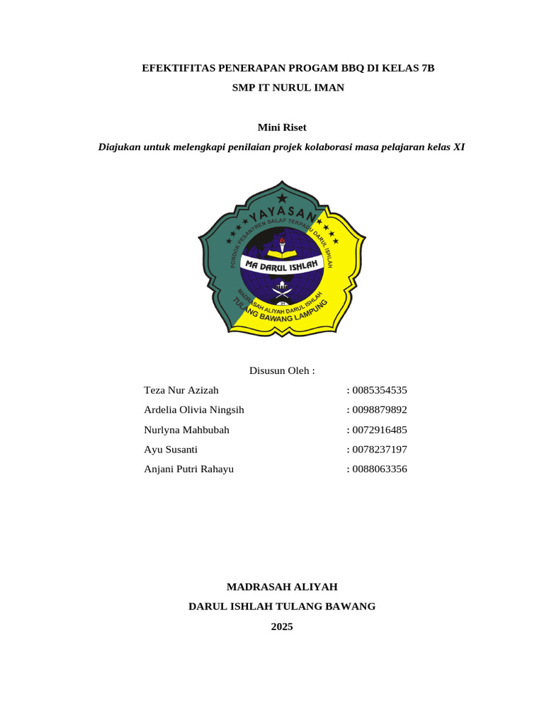 Laporan Mini Riset | PDF
