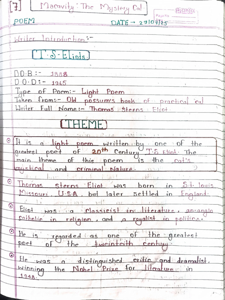 Macavity Mystery Cat | PDF