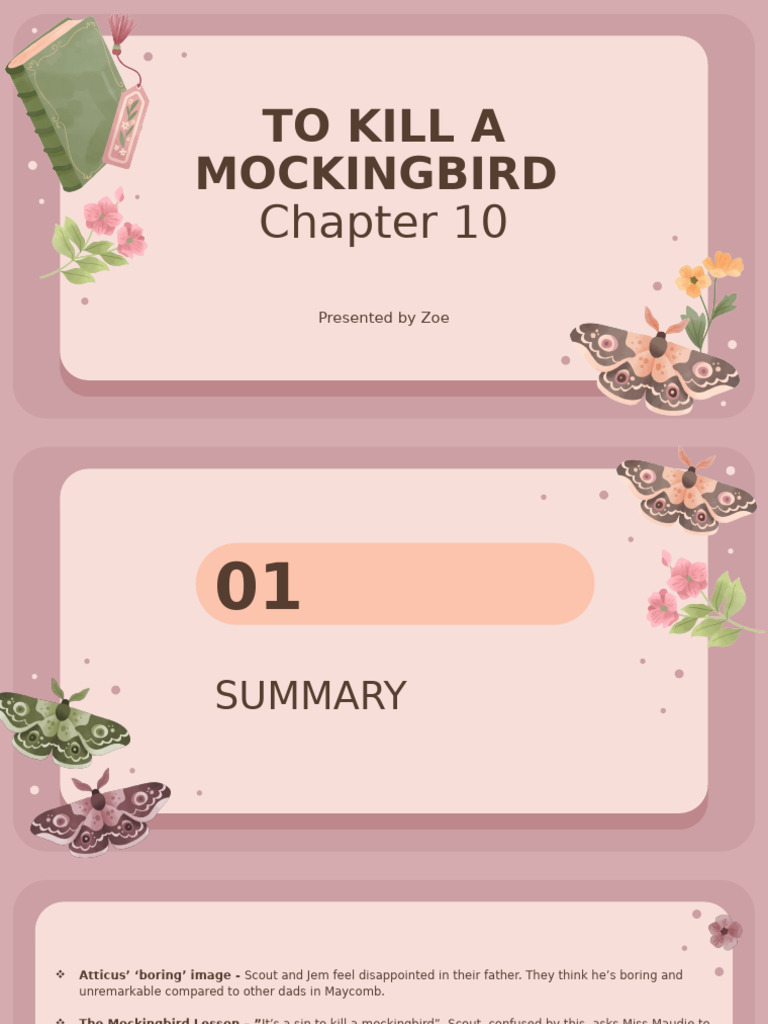 Chapter 10 Summary: Atticus's Strength | PDF | To Kill A Mockingbird