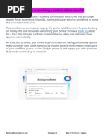 Hotel Booking Confirmation Email Template | PDF