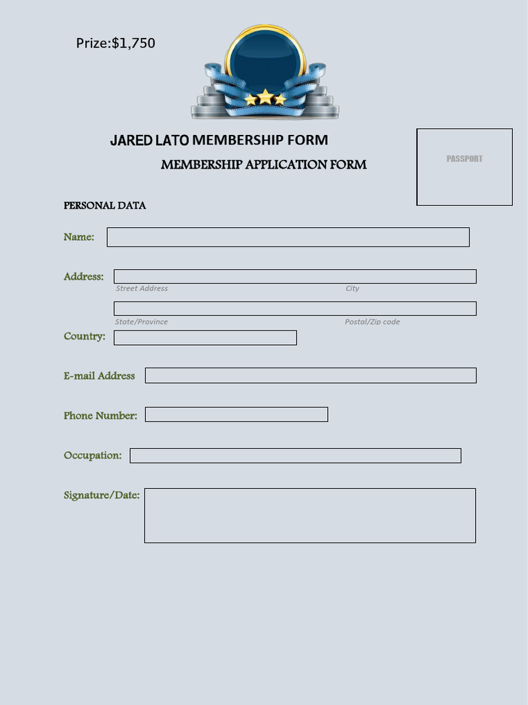 Membership Application Form | PDF