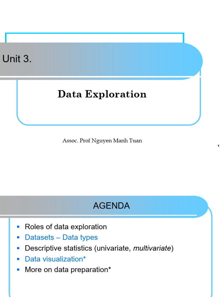 Data Exploration Techniques and Insights | PDF | Mode (Statistics ...