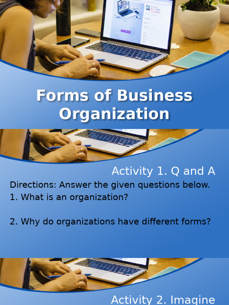 Forms of Business Organization | PDF | Partnership | Corporations