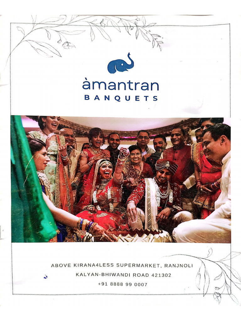 Amantran Catering Rates | PDF