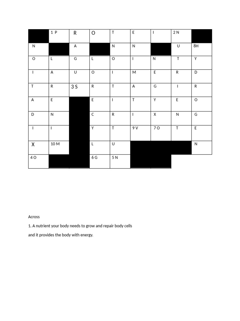 Crossword Puzzel | PDF
