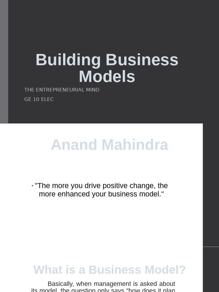 Understanding Business Models Explained | PDF | Lean Startup | Market ...