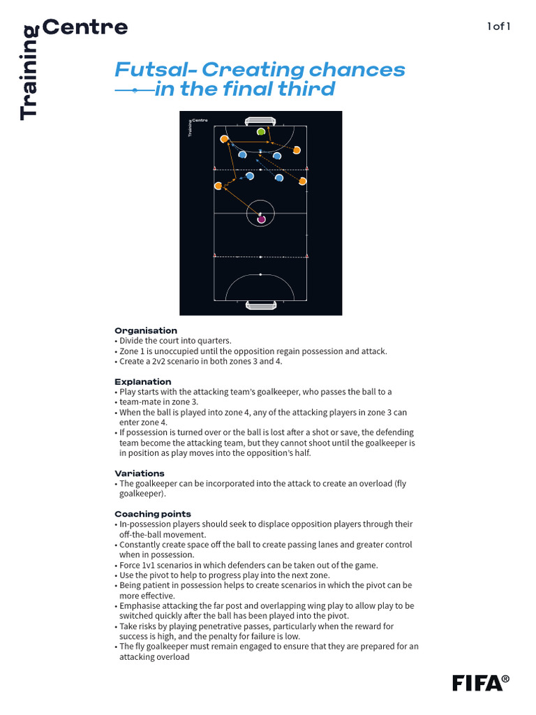Futsal Strategy: Creating Scoring Chances | PDF