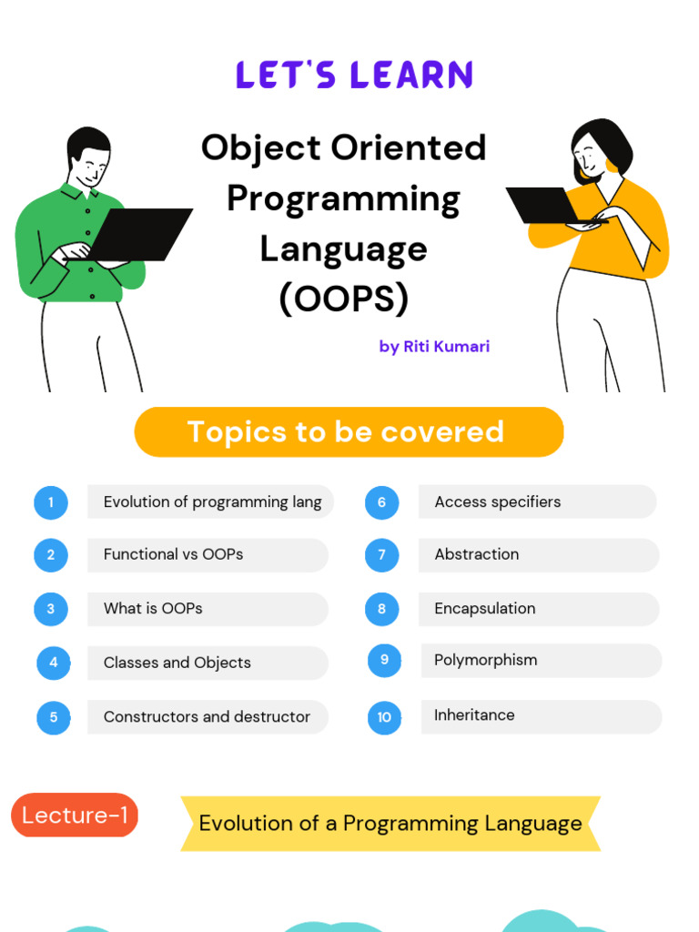 Introduction to Object-Oriented Programming | PDF | Class (Computer ...