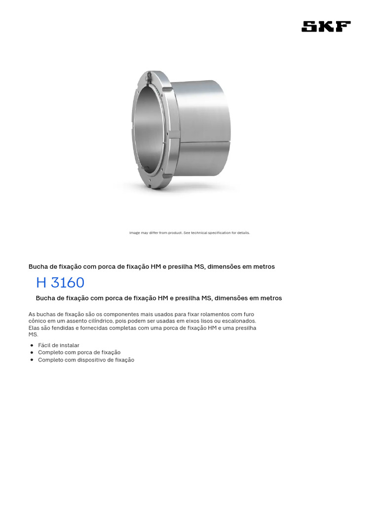 Bucha de Fixação com Porca HM e MS | PDF | Software de aplicação | Sites