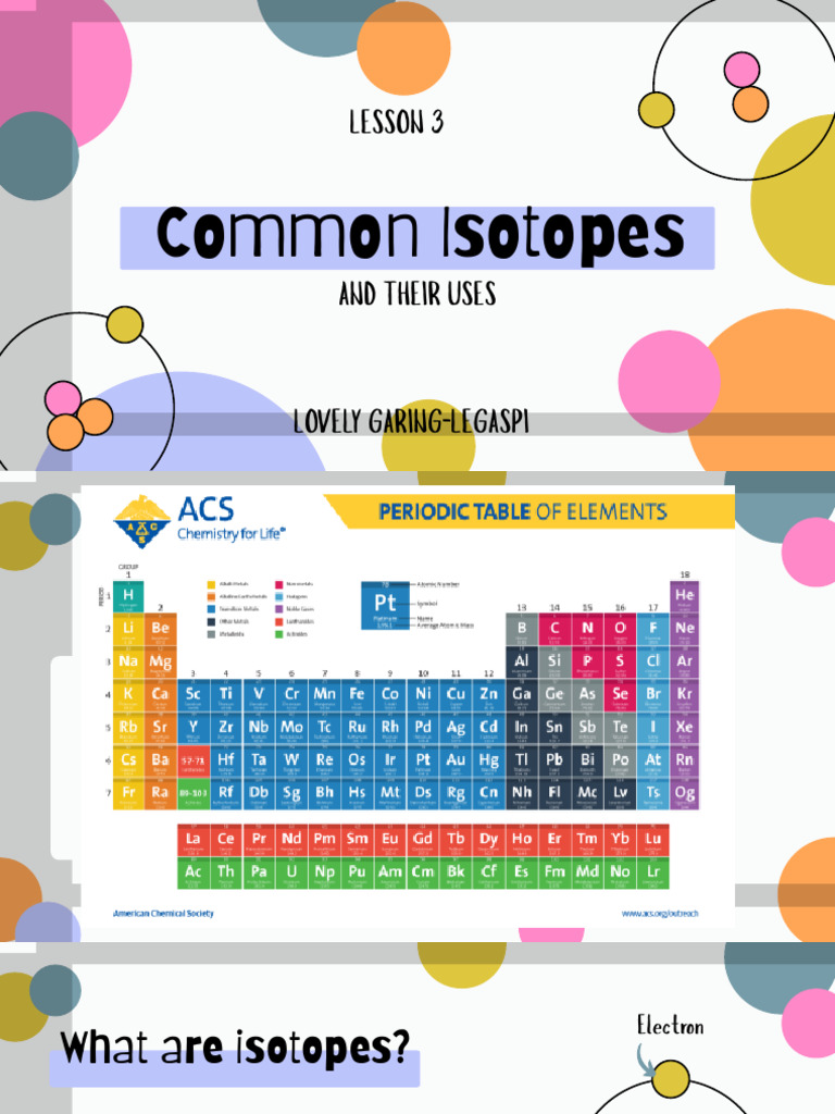 Lesson 3- Common Isotopes | PDF | Nuclear Technology | Nuclear Chemistry