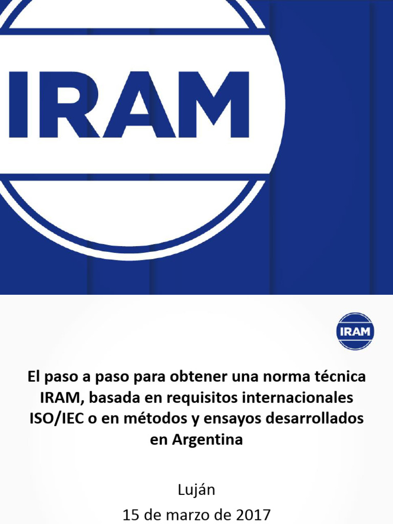 Guía para obtener normas IRAM en Argentina | PDF | Estandarización ...
