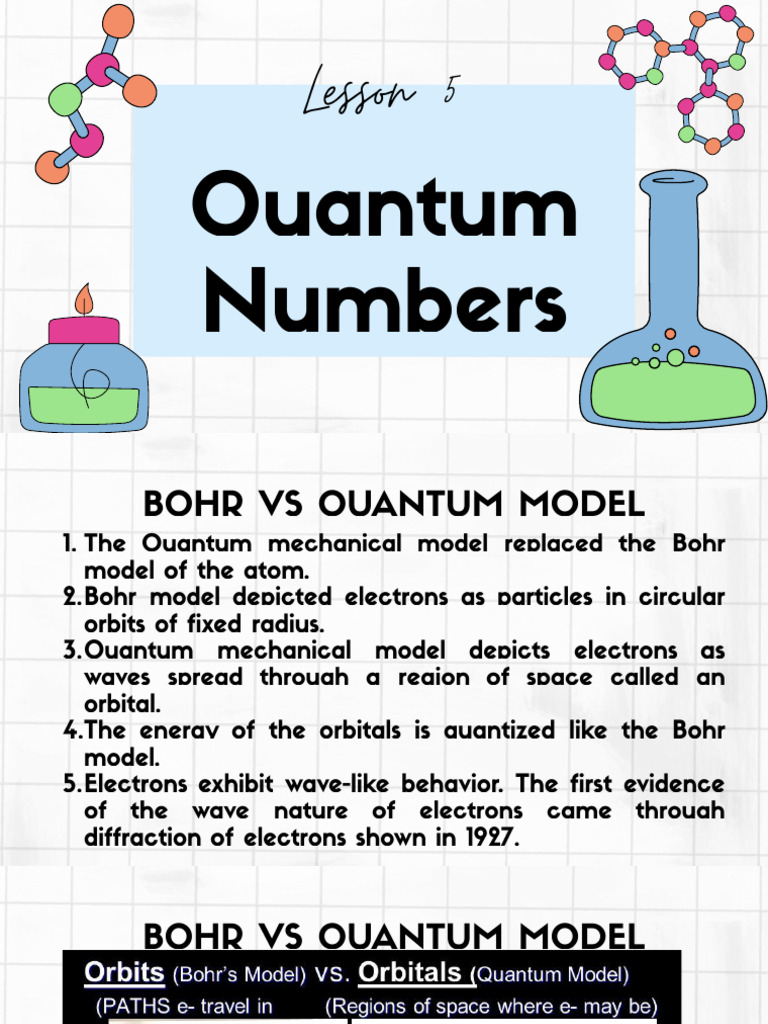 Lesson 5 - Quantum Numbers | PDF