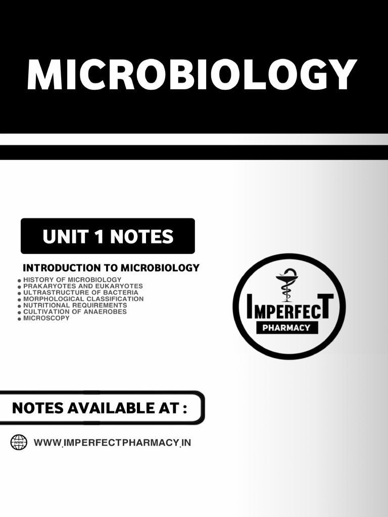 Unit 1 Microbiology Notes Overview | PDF | Biological Classification ...