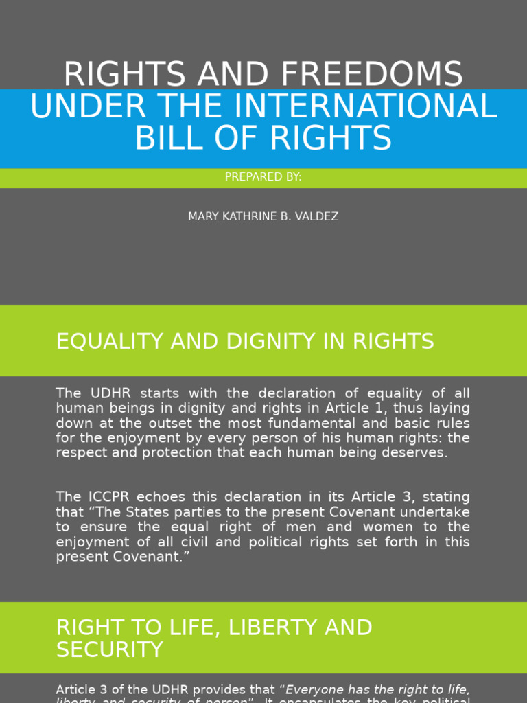 International Bill of Rights Overview | PDF | Nationality | Ex Post ...