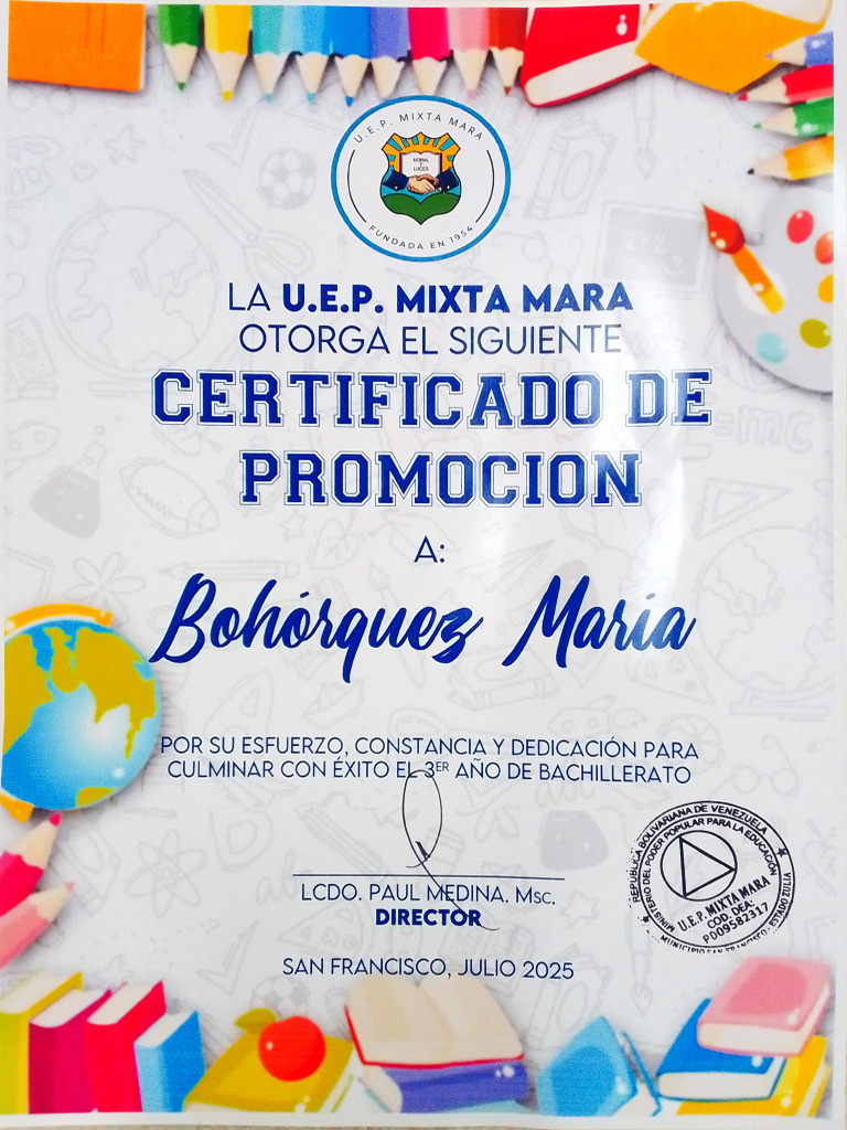 Diploma Maria Andreina | PDF