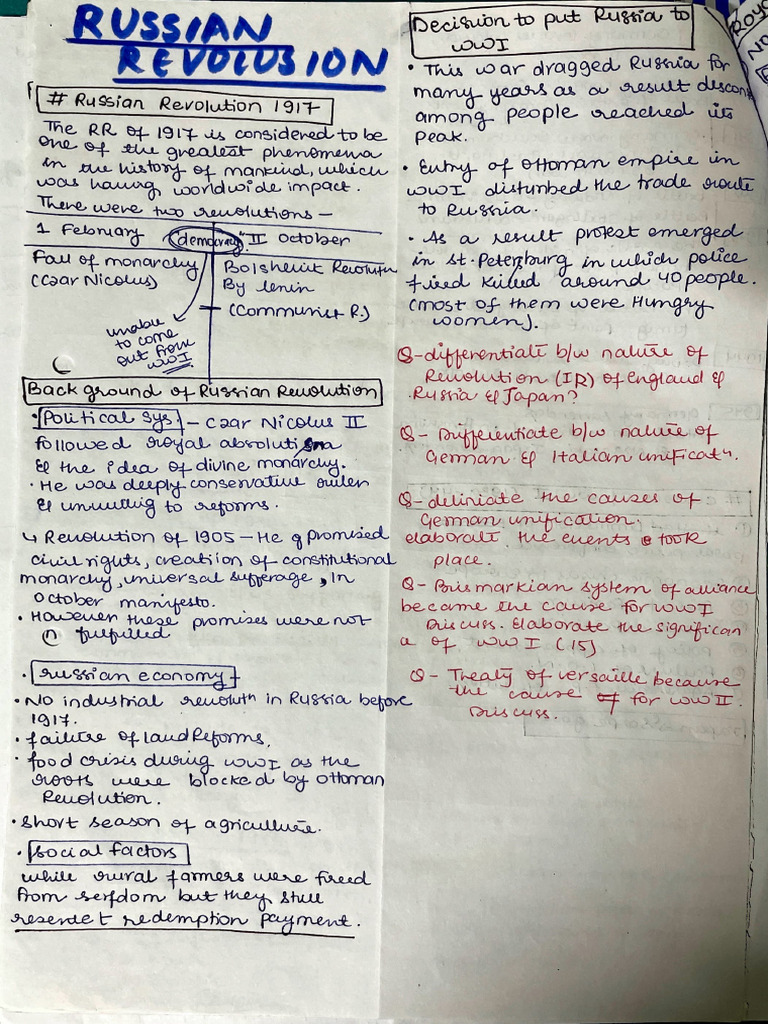 Russian and Chinese Revolution. | PDF