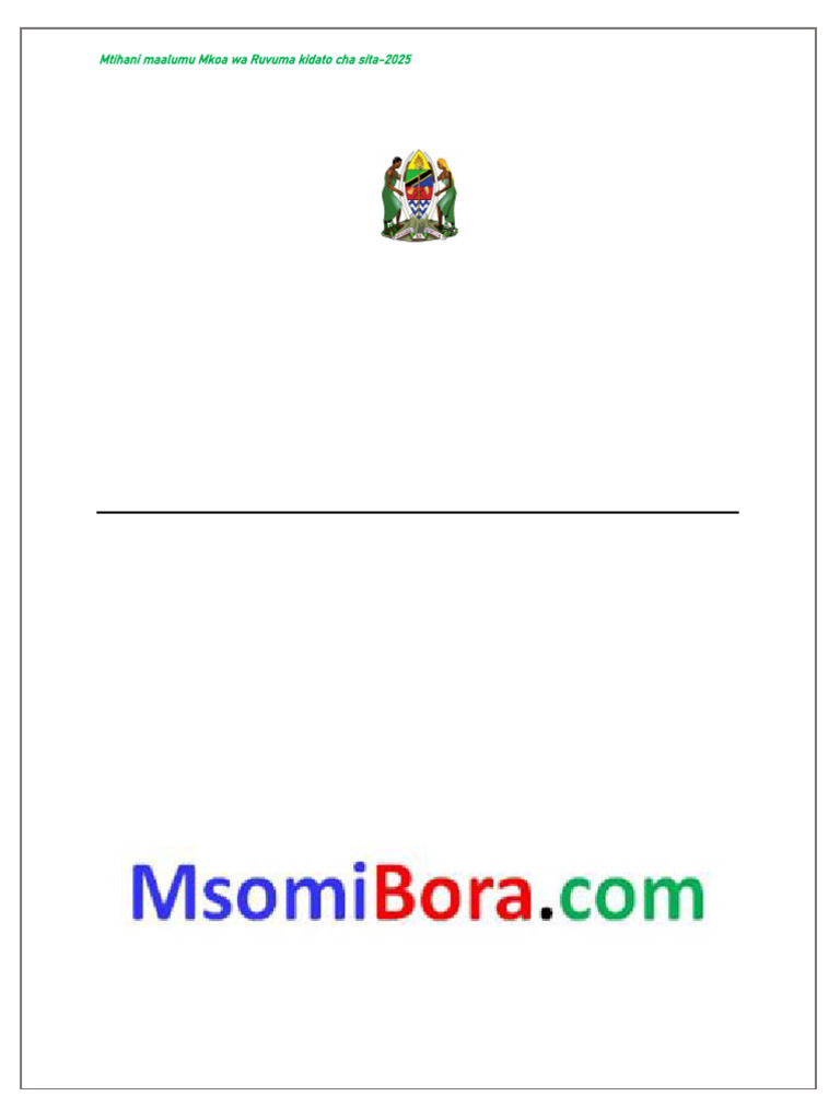 .Trashed 1757001271 Kiswahili 1 | PDF