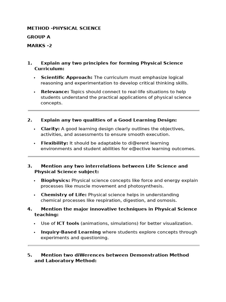 pysics METHOD | PDF | Science | Learning