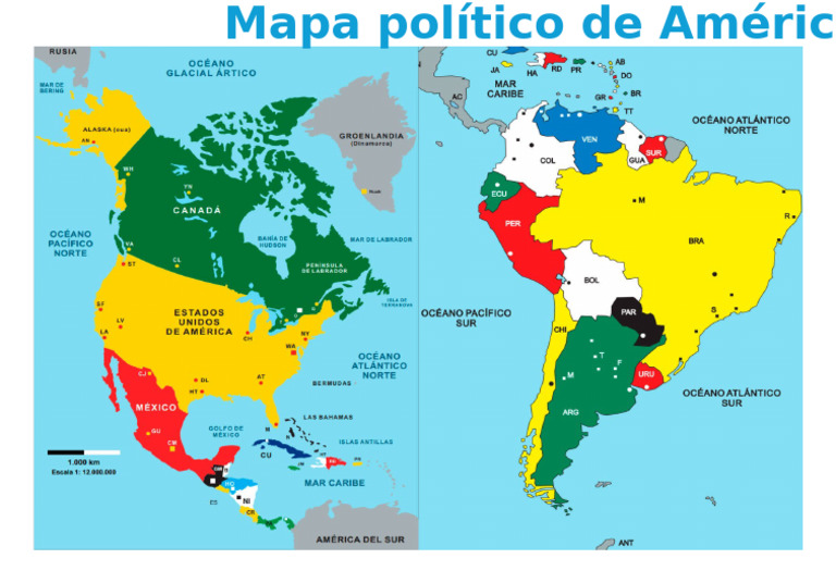 Mapa Político de América | PDF