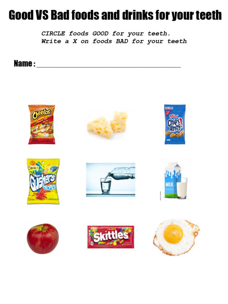 Food Worksheet | PDF