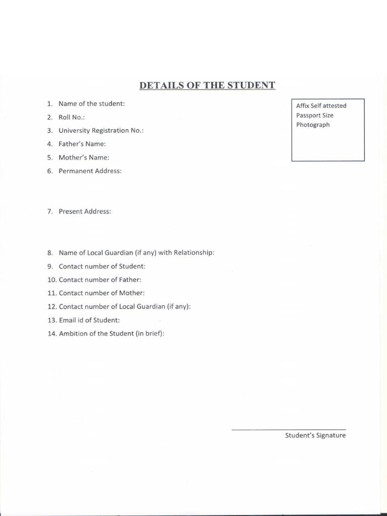 Mentor Mentee Form For Students | PDF
