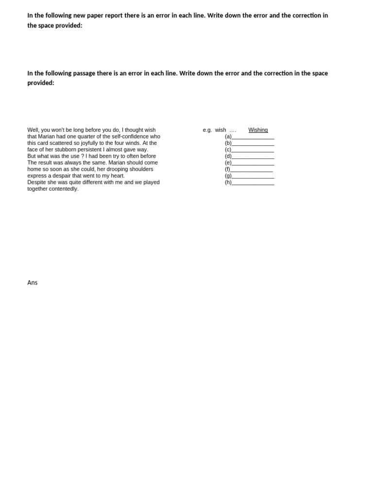 Error Correction - Worksheet - 3 | PDF | Salt | Clinical Medicine