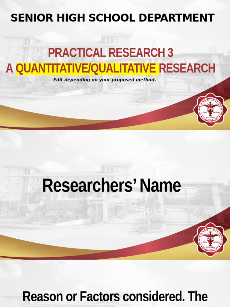Title Proposal Presentation Format | PDF