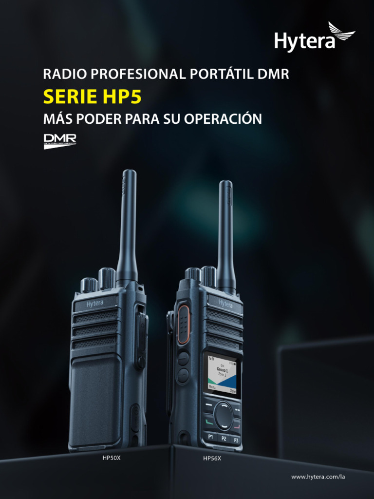 Hytera HP506 - 516 Professional DMR Portable Radios Brochure | PDF | Bluetooth | Altoparlante