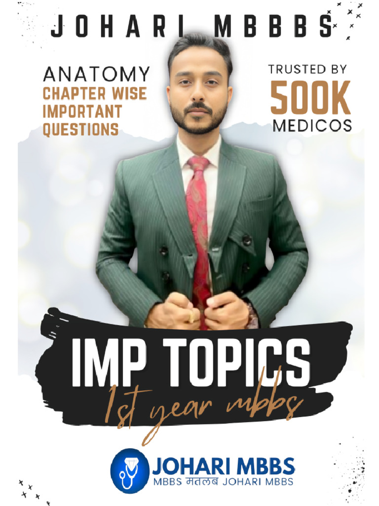 Comprehensive MBBS Notes on Anatomy | PDF | Spinal Cord | Hand