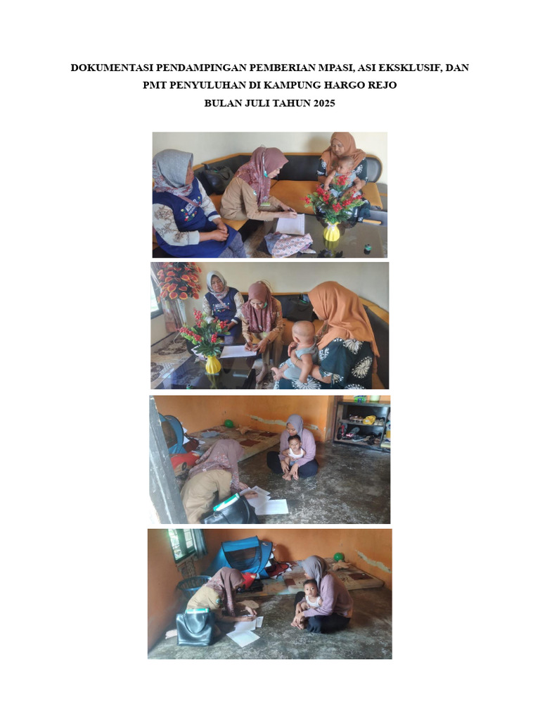 Pendampingan Mpasi (Hargo Rejo) Juli 2025 | PDF