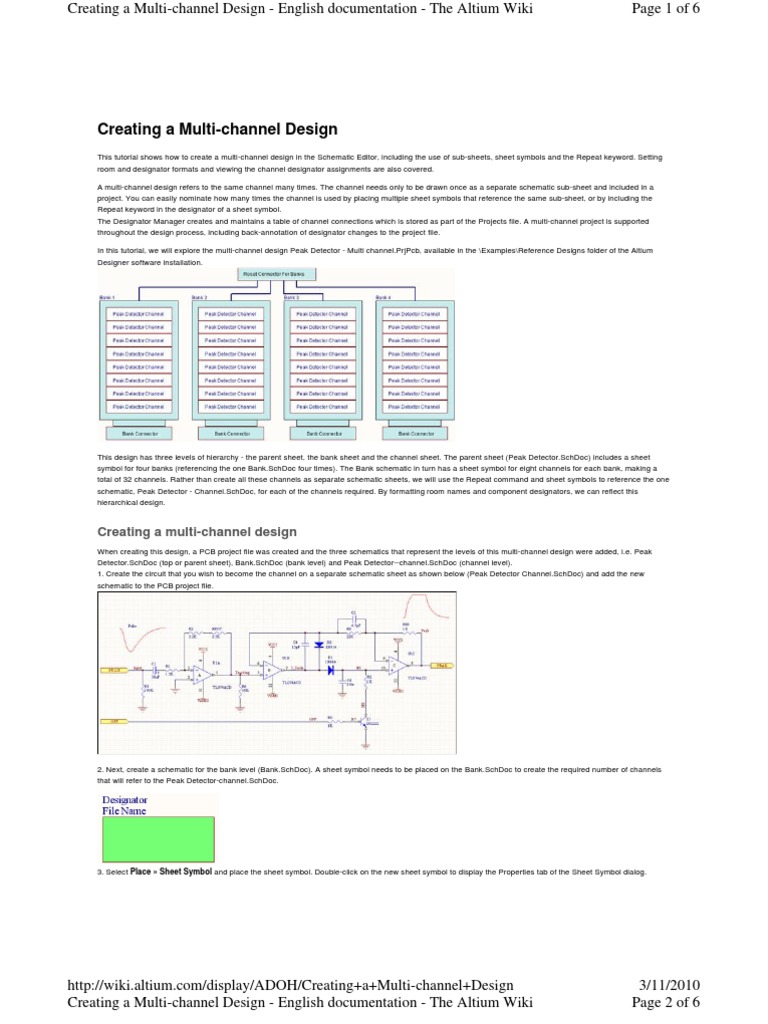 Creating A Multi-Channel Design - Altium | PDF | Hierarchy | Reserved Word