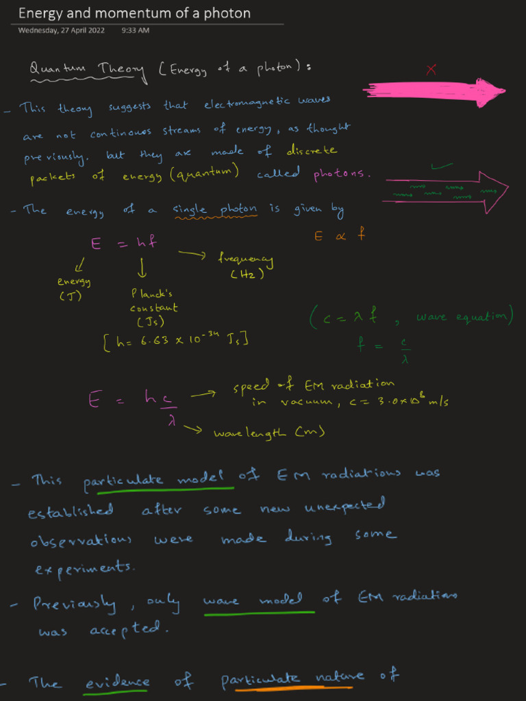 Quantum Physics Notes Part 1 | PDF