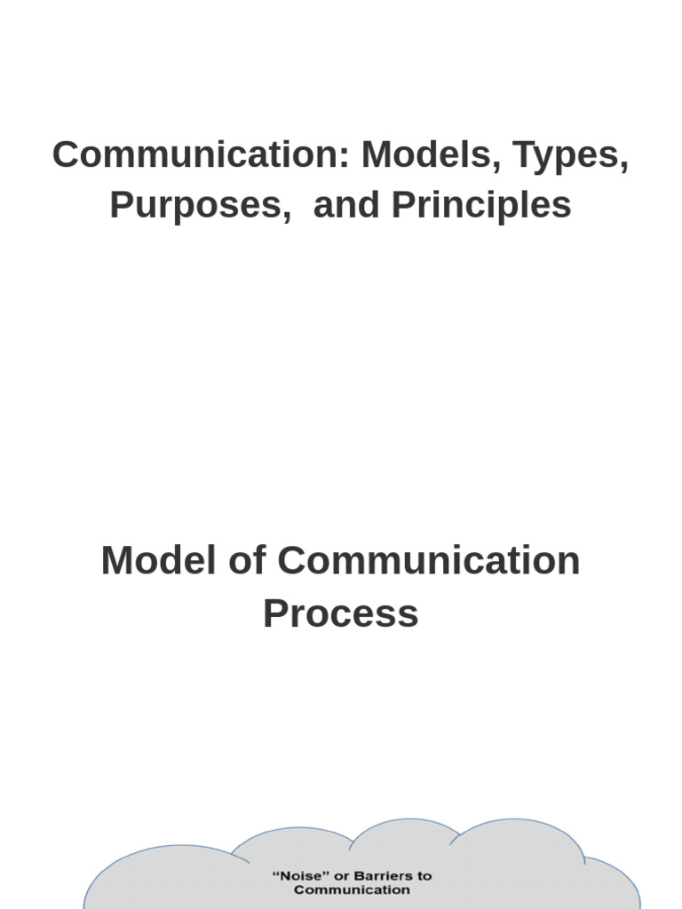 Communication Models | PDF | Communication | Human Communication