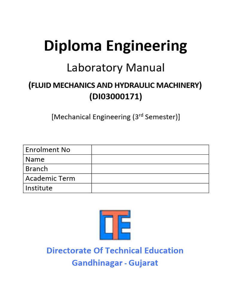 DI03000171 FMHM Lab Manual | PDF | Pressure | Pascal (Unit)