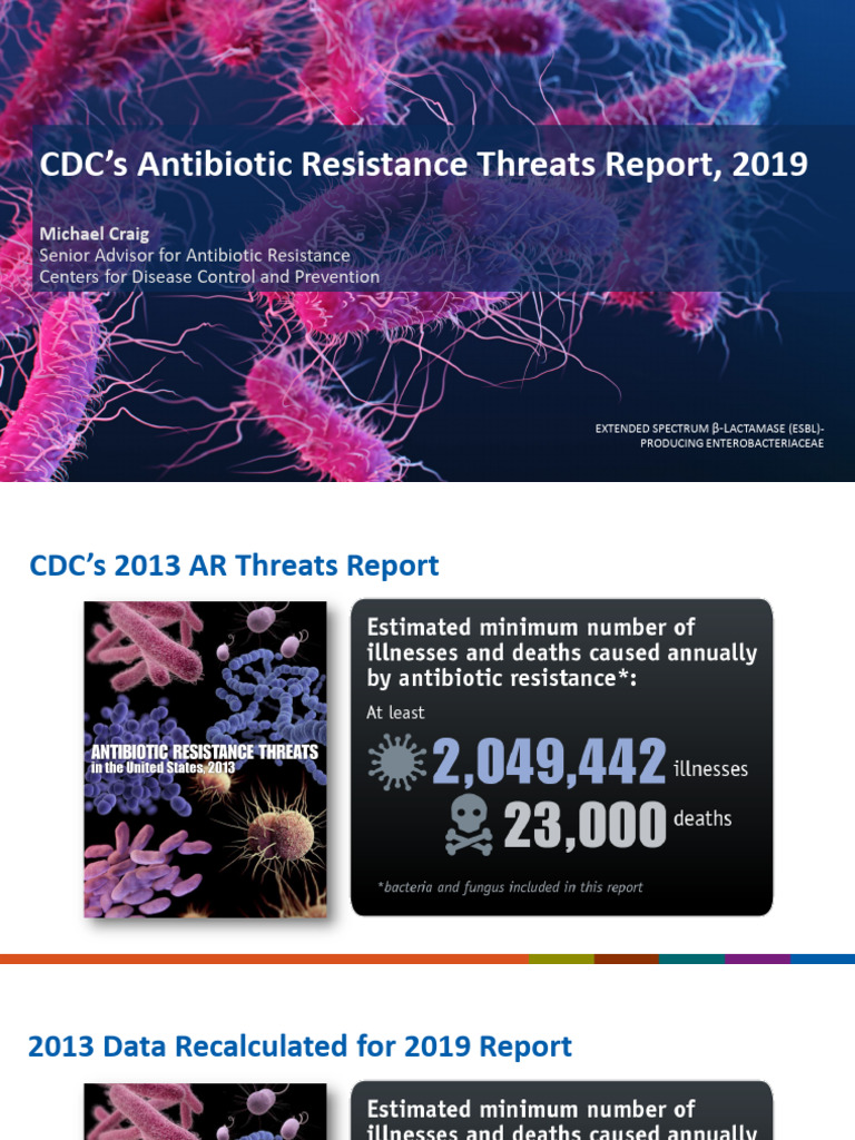 Michael Craig CDC Talk Thursday Am 508 | PDF | Antimicrobial Resistance ...