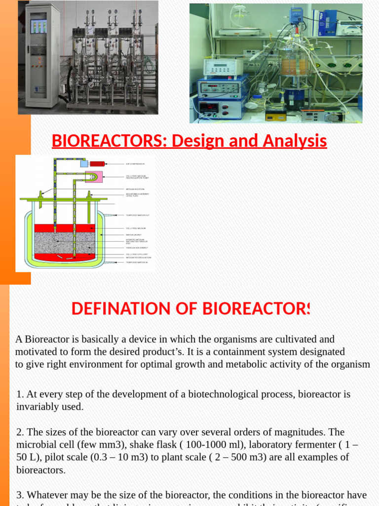 Bioreactors Design and Analysis | PDF | Chemical Reactor | Chemistry